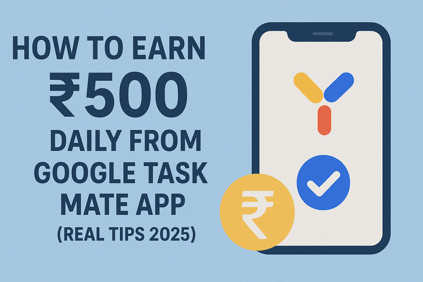 Google Task Mate App 2026 – Earn ₹500 Daily (Full Guide)